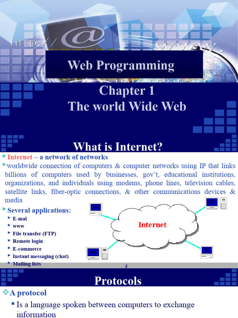 Chapter 1 The World Wide Web | PDF | World Wide Web | Internet & Web