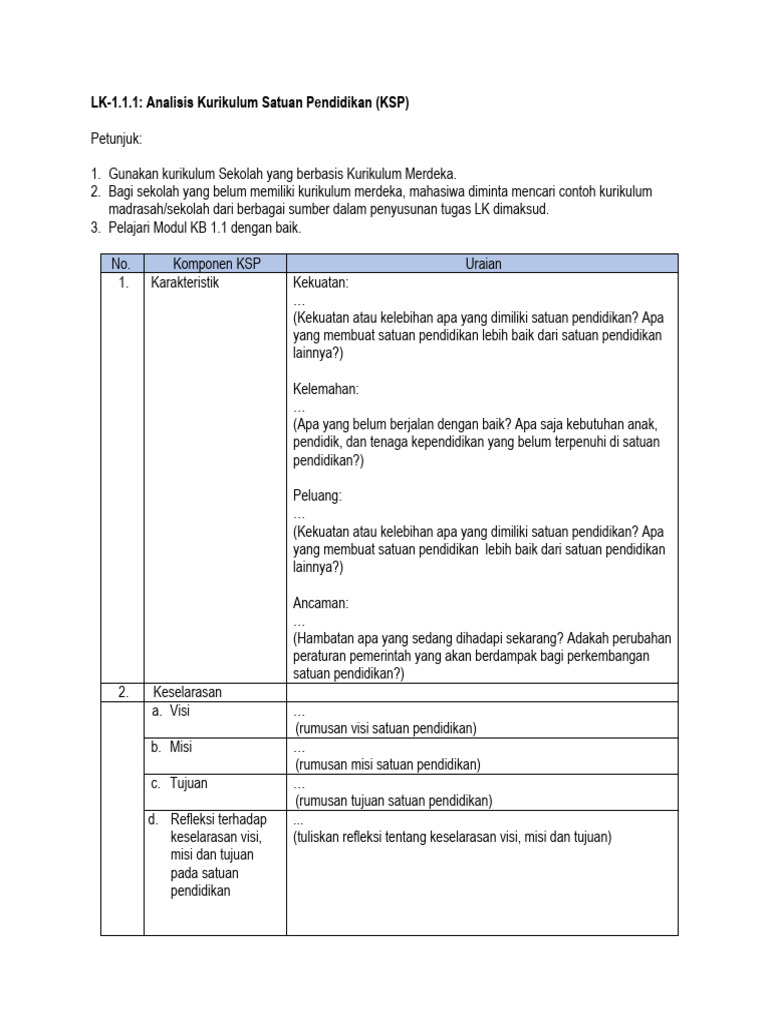 Format Tugas LK 1 | PDF