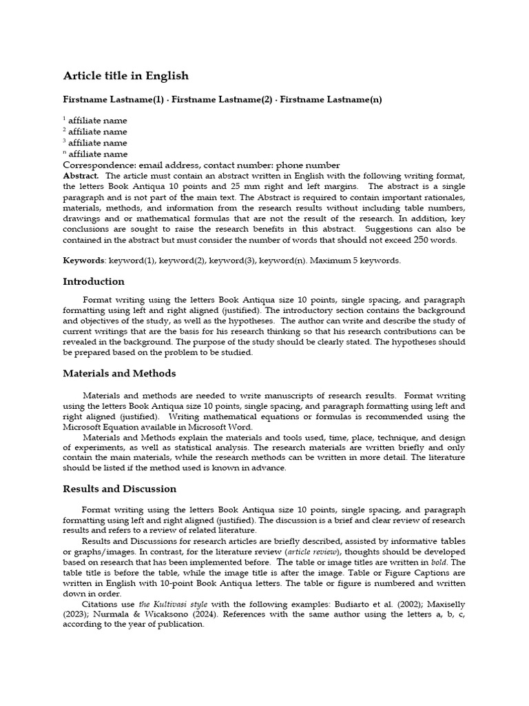 Research Article Writing Guidelines | PDF | Foreign Language Studies ...