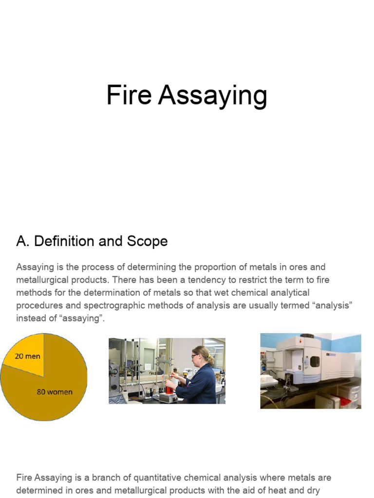 Fire Assaying: Methods and Applications | PDF | Metallurgical Assay | Lead