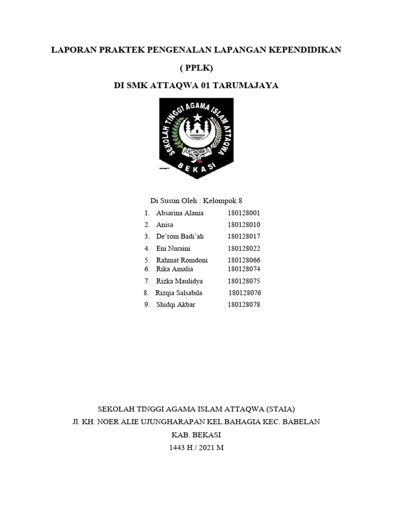 Laporan PPLK Kel 8 | PDF | Bisnis