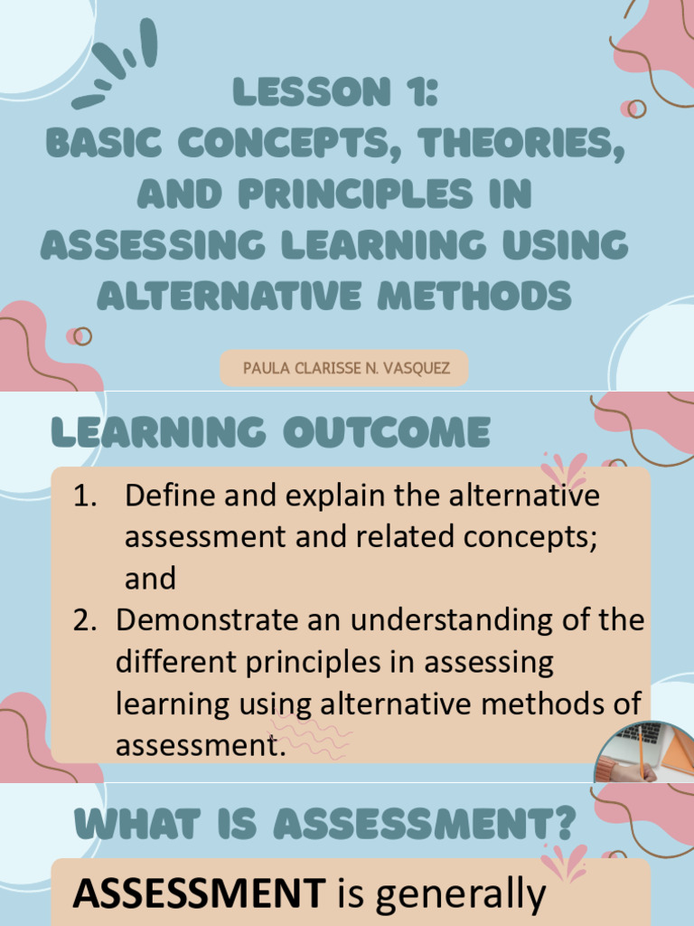 Chapter 1 - Lesson 1 | PDF | Educational Assessment | Learning