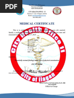 Medico-Legal Certificate Sample | PDF