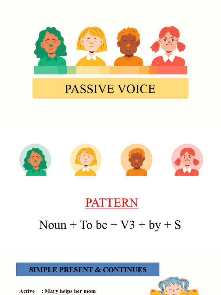 Understanding Passive Voice Structures | PDF | Language Mechanics ...
