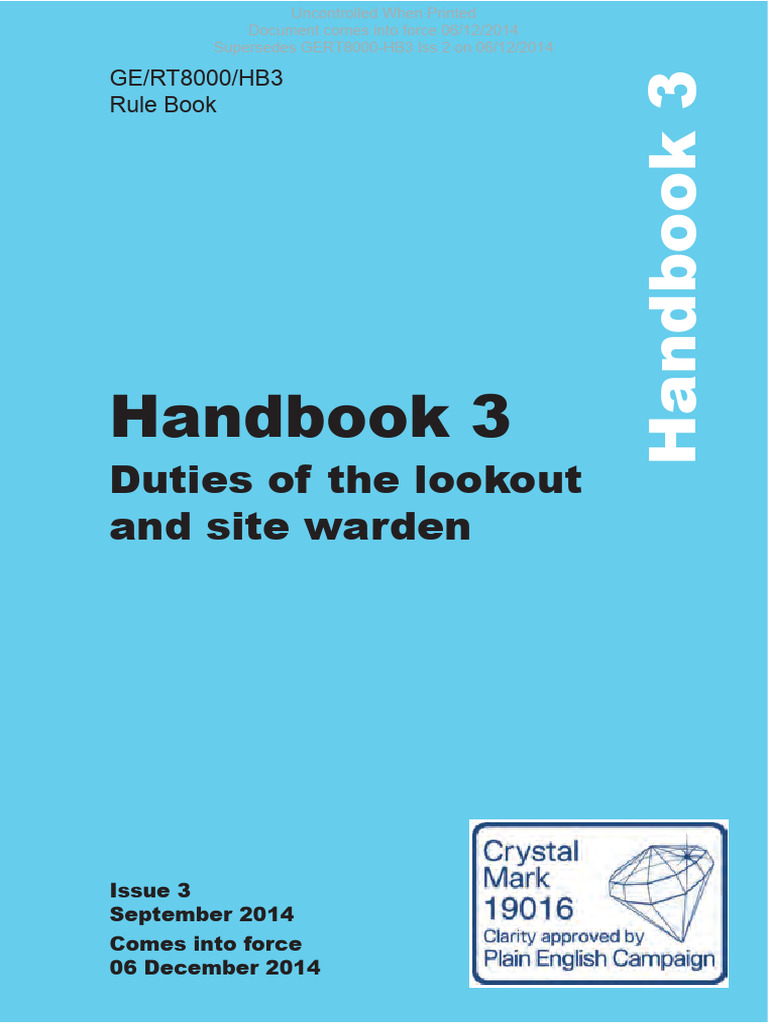3 Duties of The Lookout and Site Warden PDF | PDF