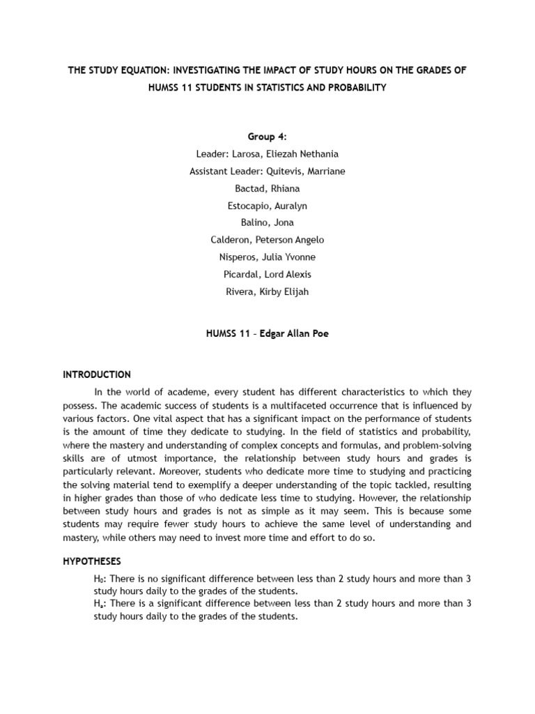 The Study Equation | PDF | P Value | Statistical Theory