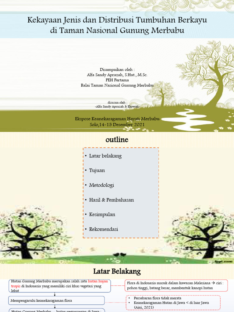 Keanekaragaman Flora Taman Merbabu | PDF