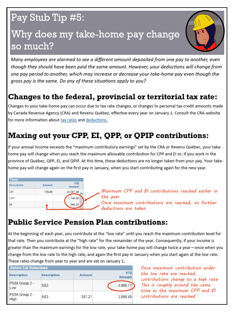 Pay Stub Tip 5 - Take Home Pay - 2019-01-16-En | PDF | Government ...