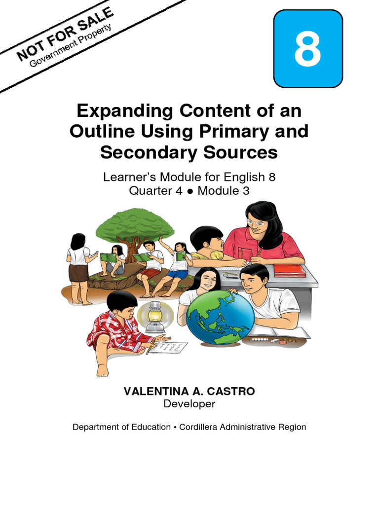 Engl8 Q4 W3 Expanding Content of An Outline | PDF | Primary Sources