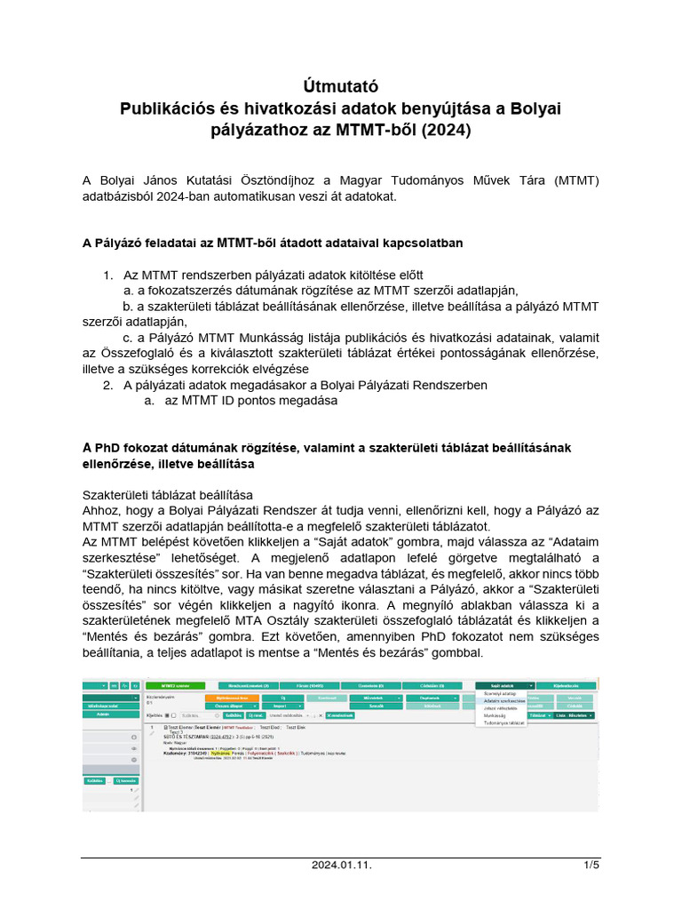 MTMT Letoltes Help | PDF