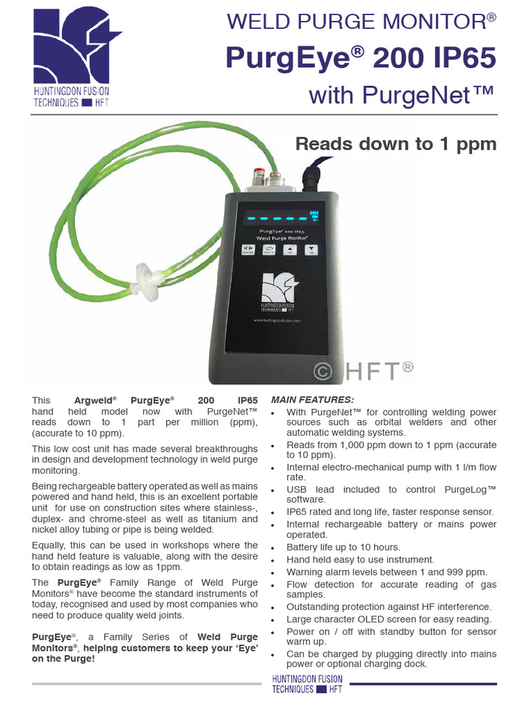 PurgEye API200 LFT A3-WEB-P | PDF | Power Supply | Welding
