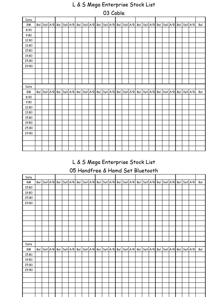 L & S Mega Enterprise Stock | PDF | Consumer Electronics | Mobile Computers