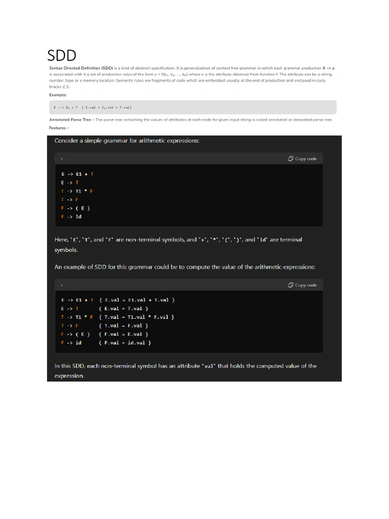 Compiler Design Notes Of Unit 4 Pdf Data Type Parsing