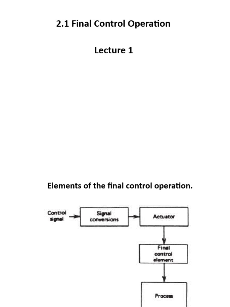 1 - Final Control Operation | PDF | Amplifier | Electrical Engineering