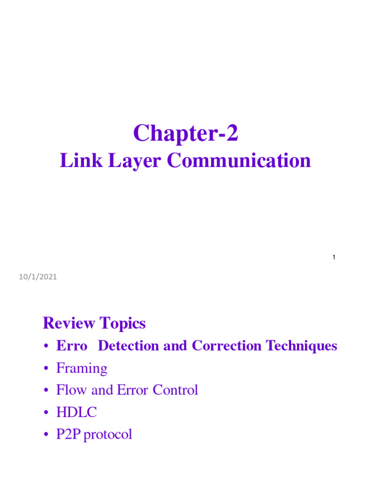 Unit 2 | PDF | Error Detection And Correction | Transmission Control Protocol