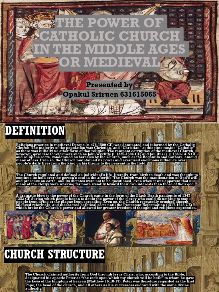 The Power of Catholic Church in The Middle 1 | PDF | Catholic Church ...
