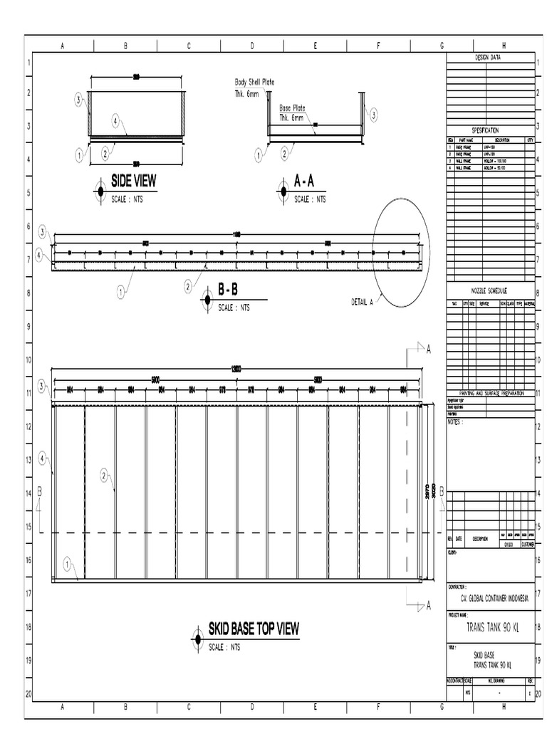Skid Base Trans Tank 90 KL | PDF