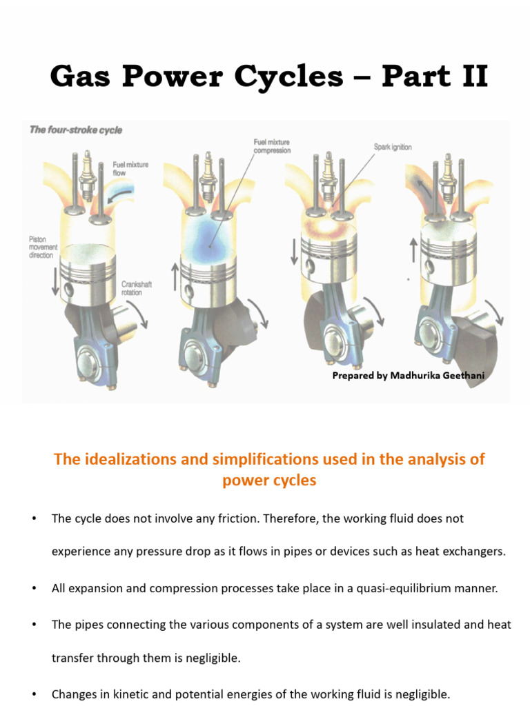 Gas Power Cycles - Part II | PDF | Diesel Engine | Gases