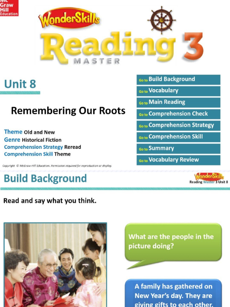 Master 3 Unit 8 Remembering Our Roots | PDF