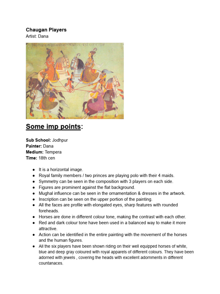 Chaugan Players | PDF | Paintings | The Arts