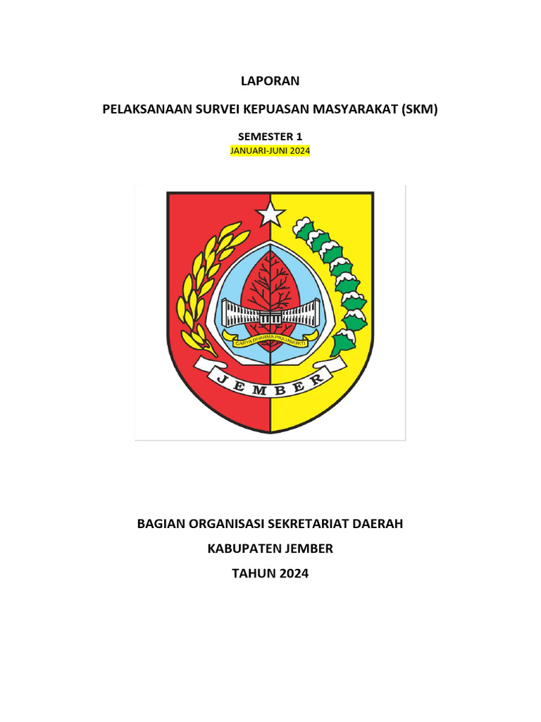 Template LAPORAN SKM - UPP BAGIAN ORGANISASI Semester 1 | PDF ...