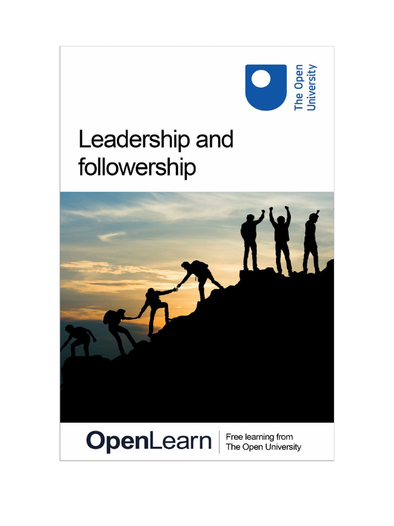 Leadership and Followership | PDF | Leadership | Creative Commons License