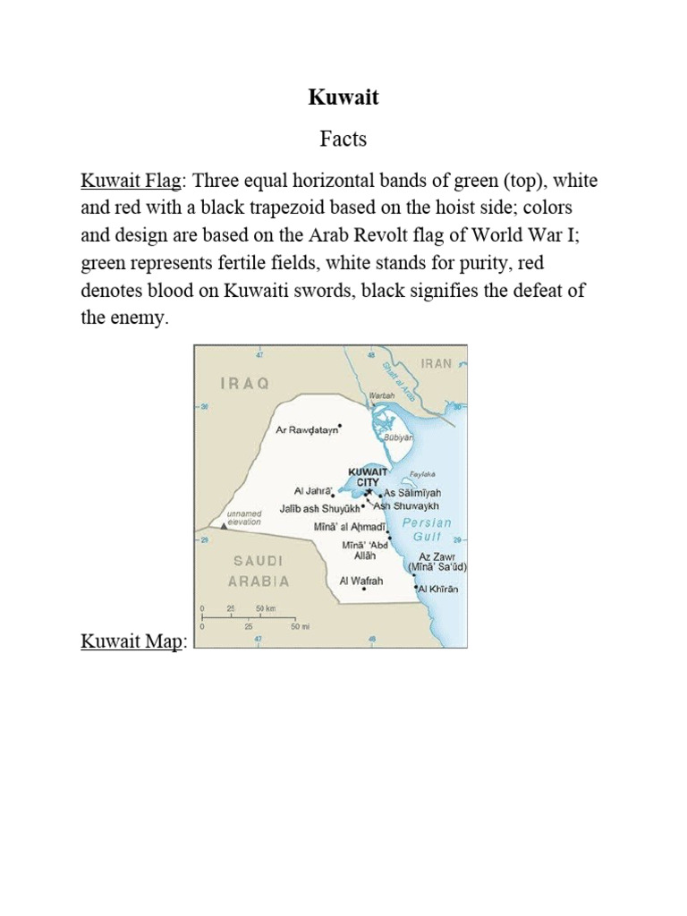 Kuwait Facts | PDF | Kuwait