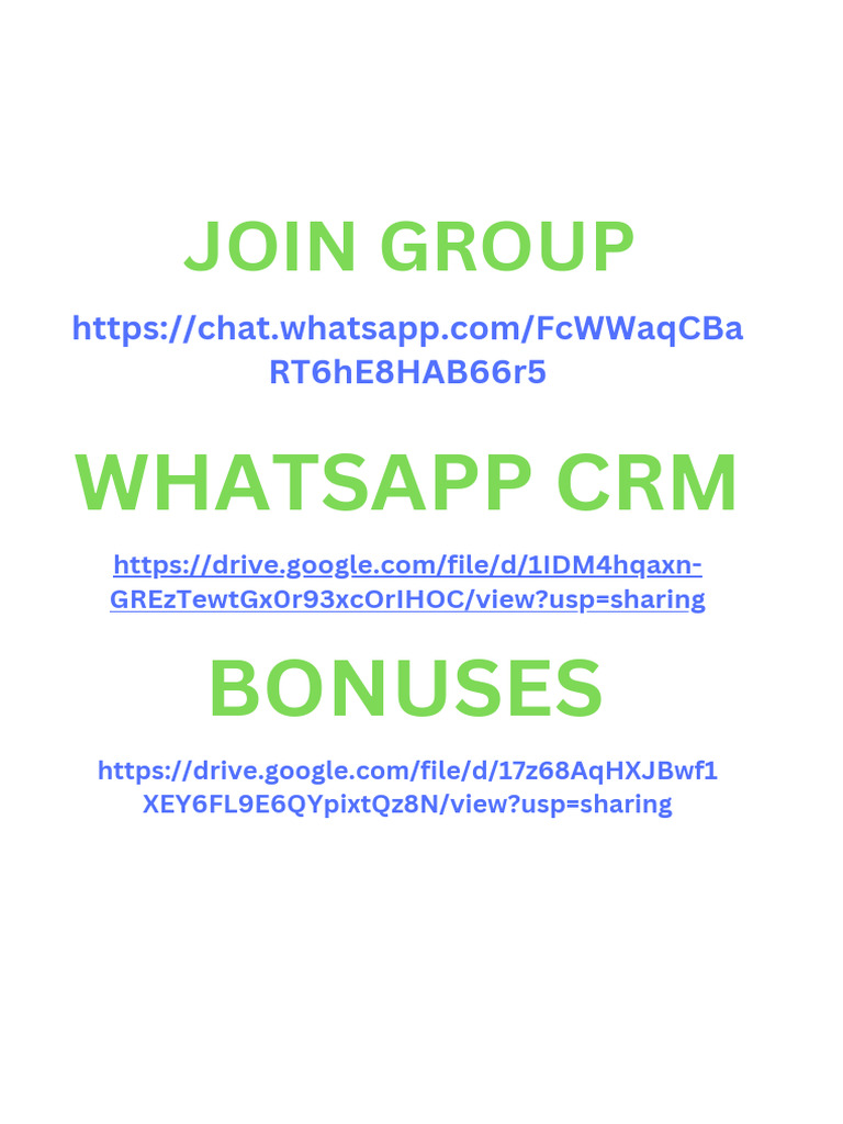 Whatsapp CRM | PDF