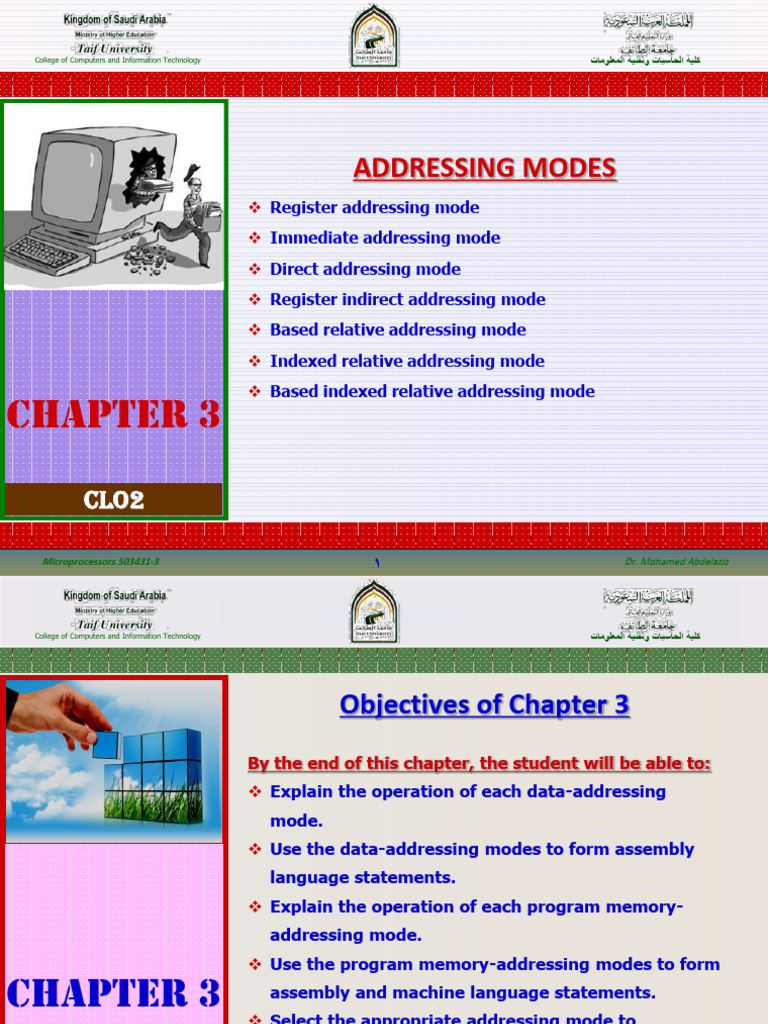 Chapter 3 Addressing Modes Lec | PDF | Office Equipment | Computer Data