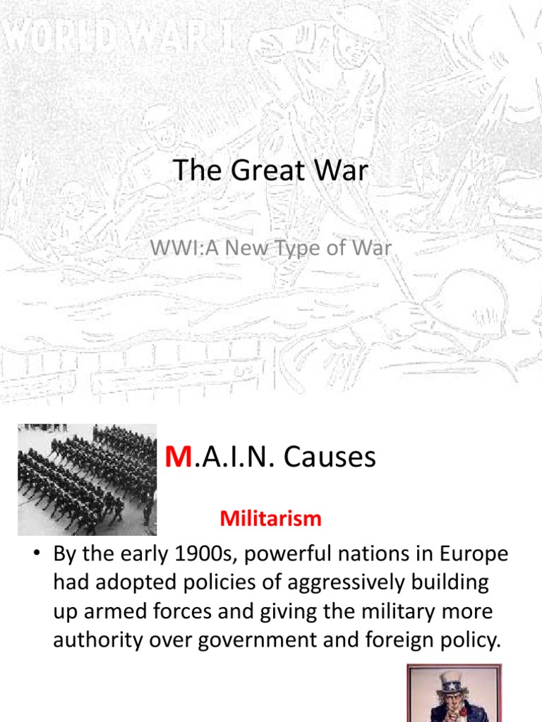 The Great War: WWI:A New Type of War | PDF | World War I | Trench Warfare