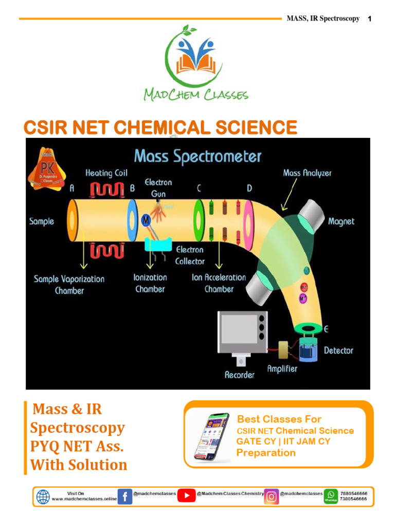 017) MASS, IR Spectroscopy | PDF | Proton Nuclear Magnetic Resonance ...