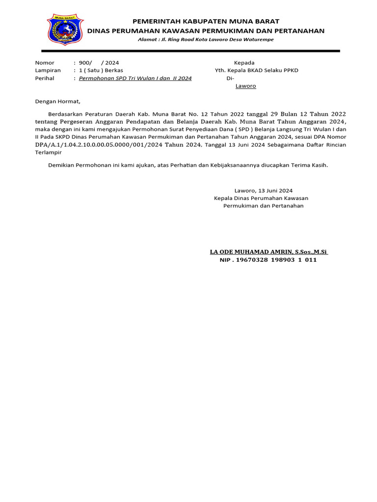 PERMOHONAN SPD 2024 | PDF