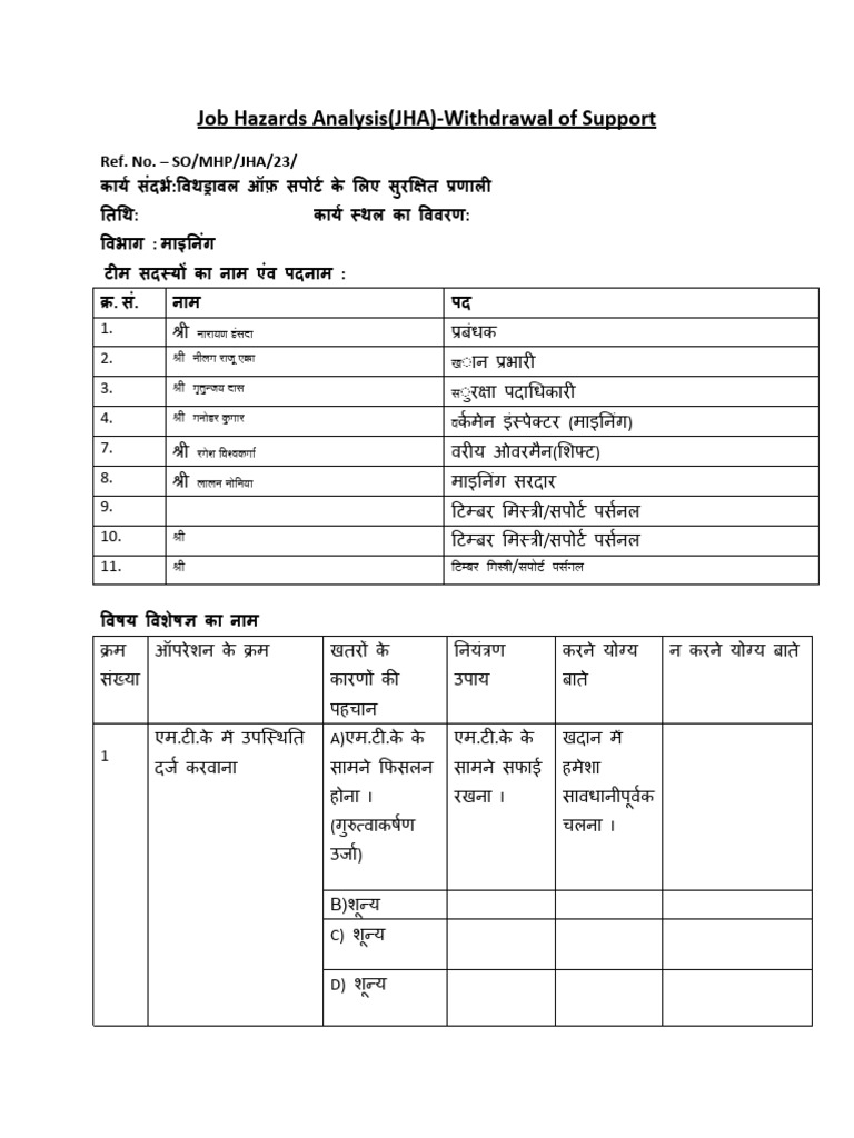 JHA Withdrawal of Support | PDF