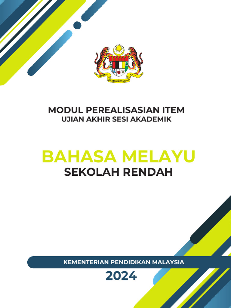 Modul Perealisasian Item Bahasa Melayu - SR | PDF