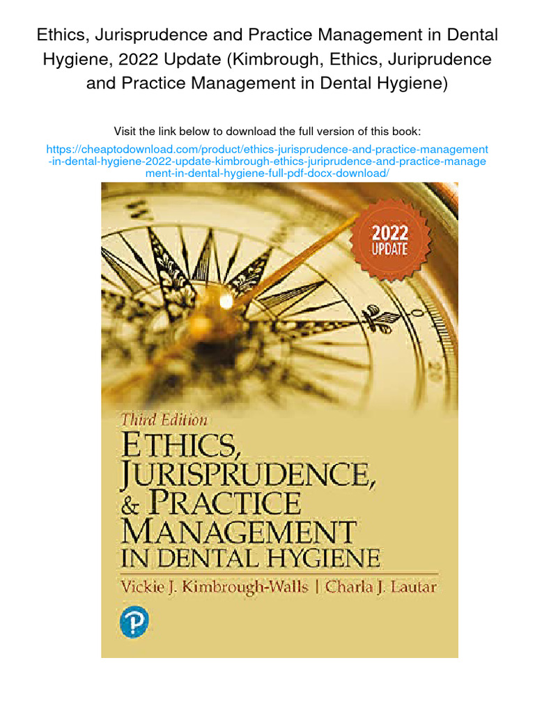 Ethics, Jurisprudence and Practice Management in Dental Hygiene, 2022 ...