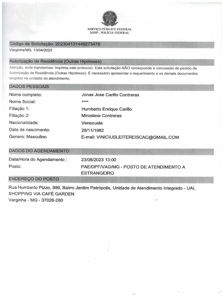 Solicitud de RNM | PDF