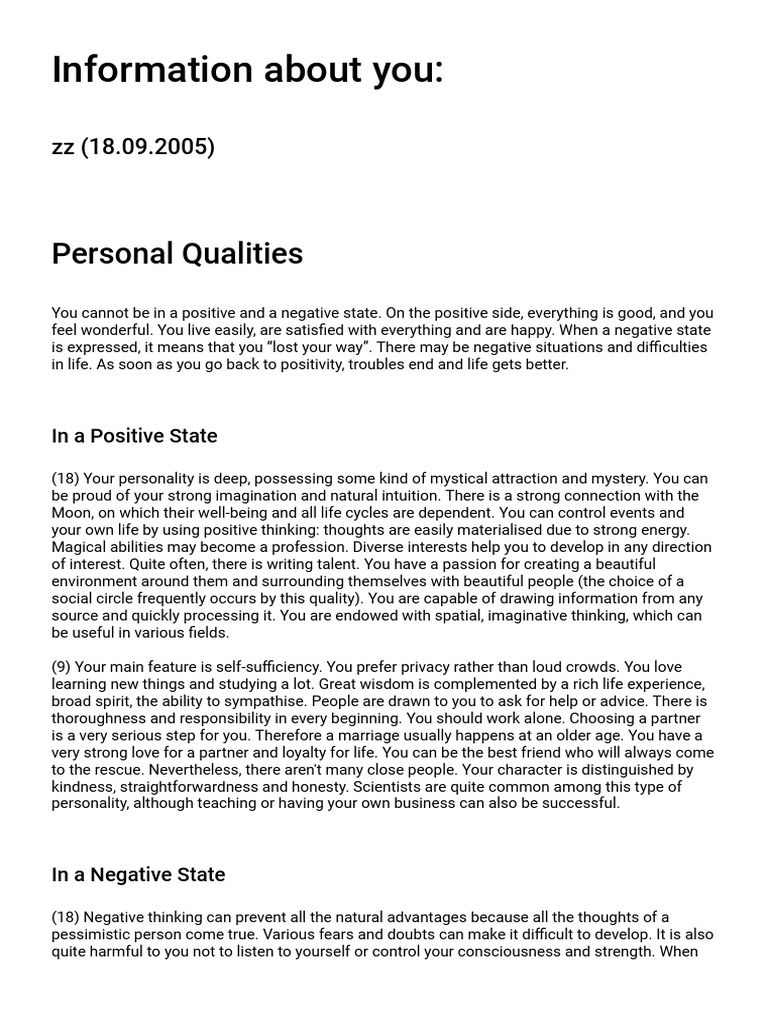 zz (18.09.2005) | PDF | Knowledge | Self Esteem