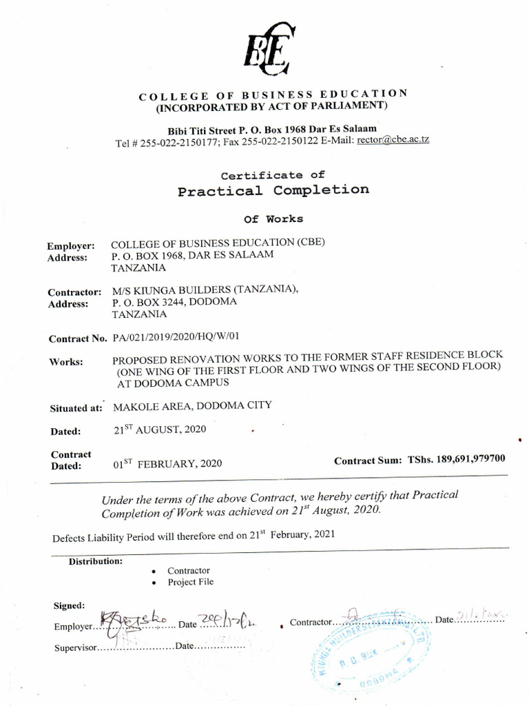 Completion Certificate | PDF