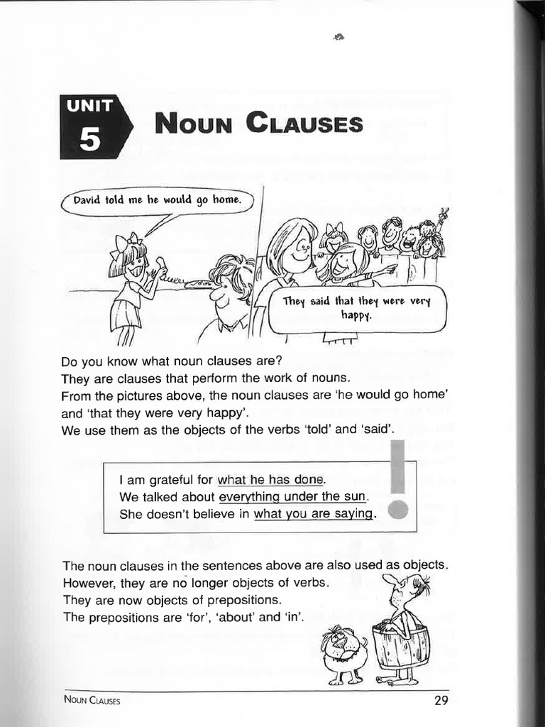 Unit 5 Noun Clauses | PDF