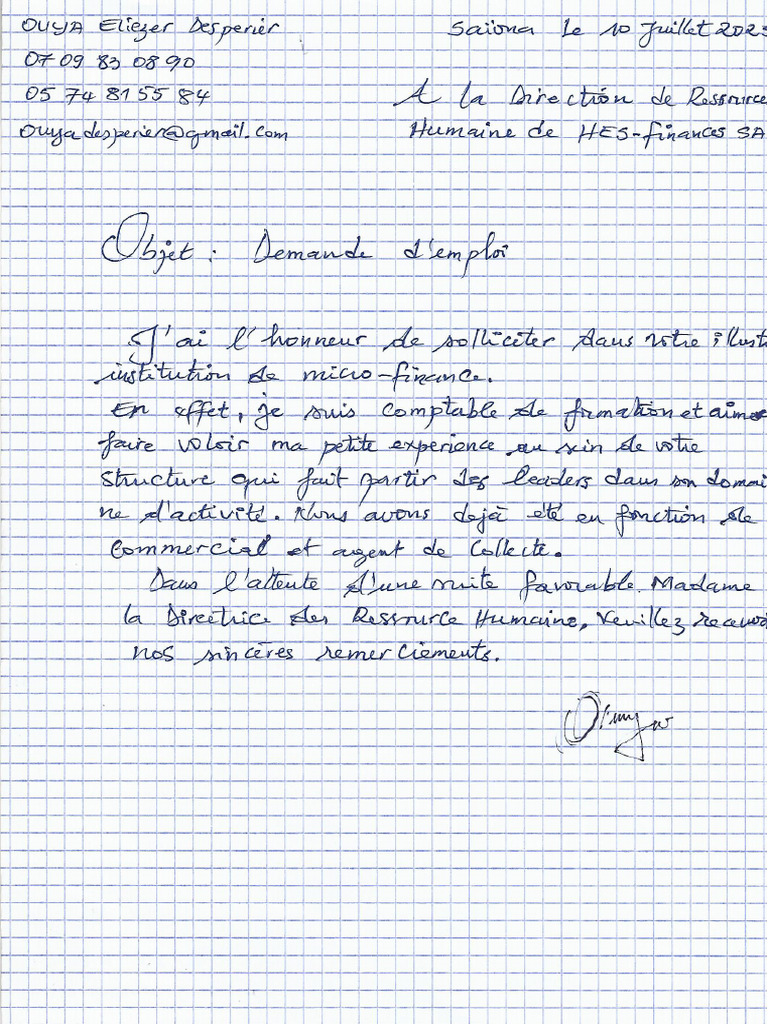 Demande D'empl | PDF