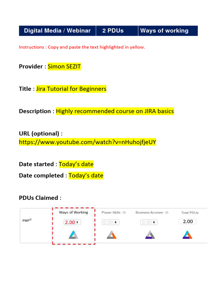 2+PDUS_Jira+Tutorial+for+Beginners | PDF