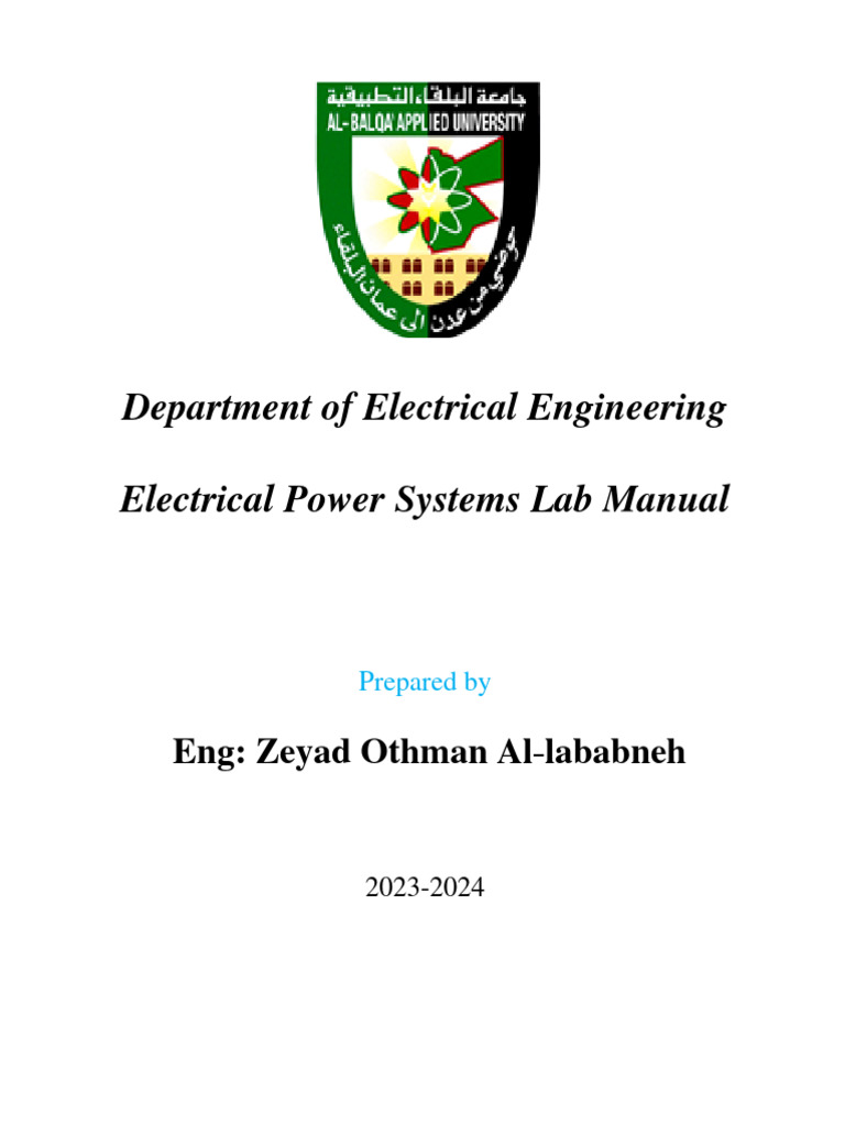 Electrical Power Lab Pdf Electric Motor Electric Generator
