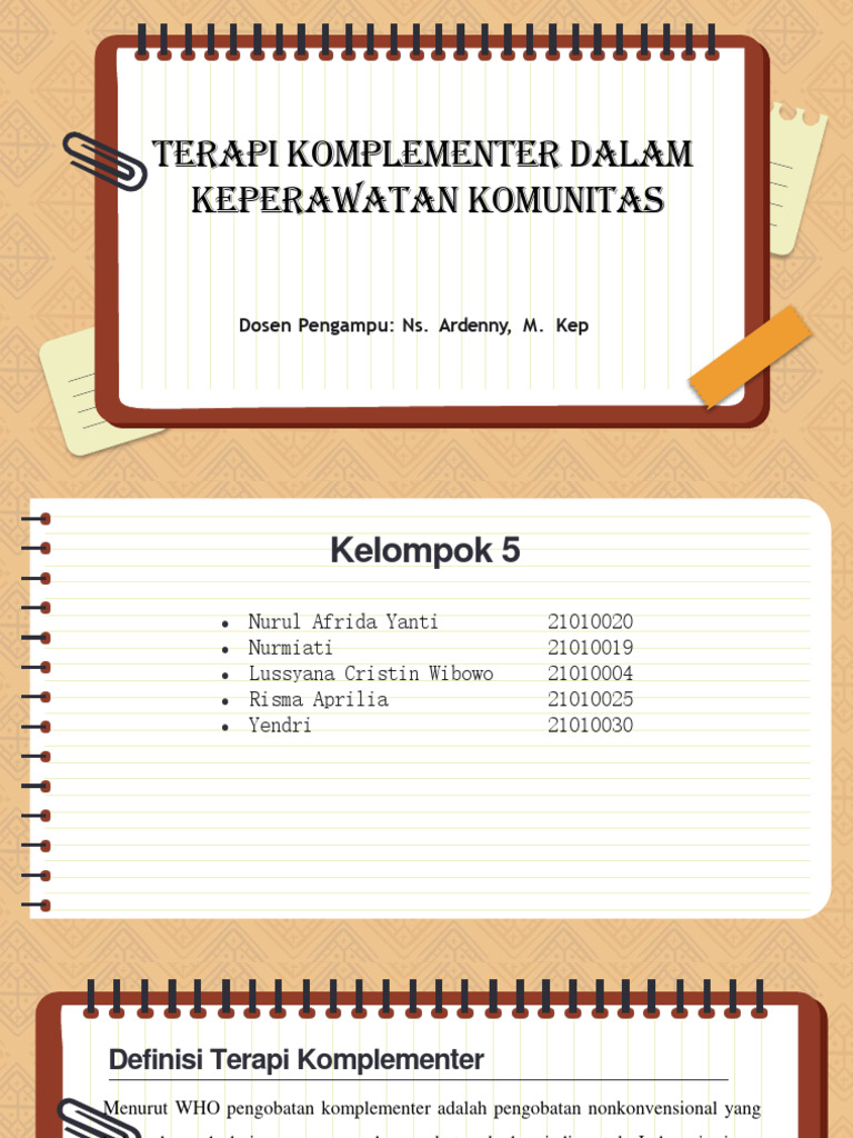 Kel 5 Terapi Komplementer | PDF