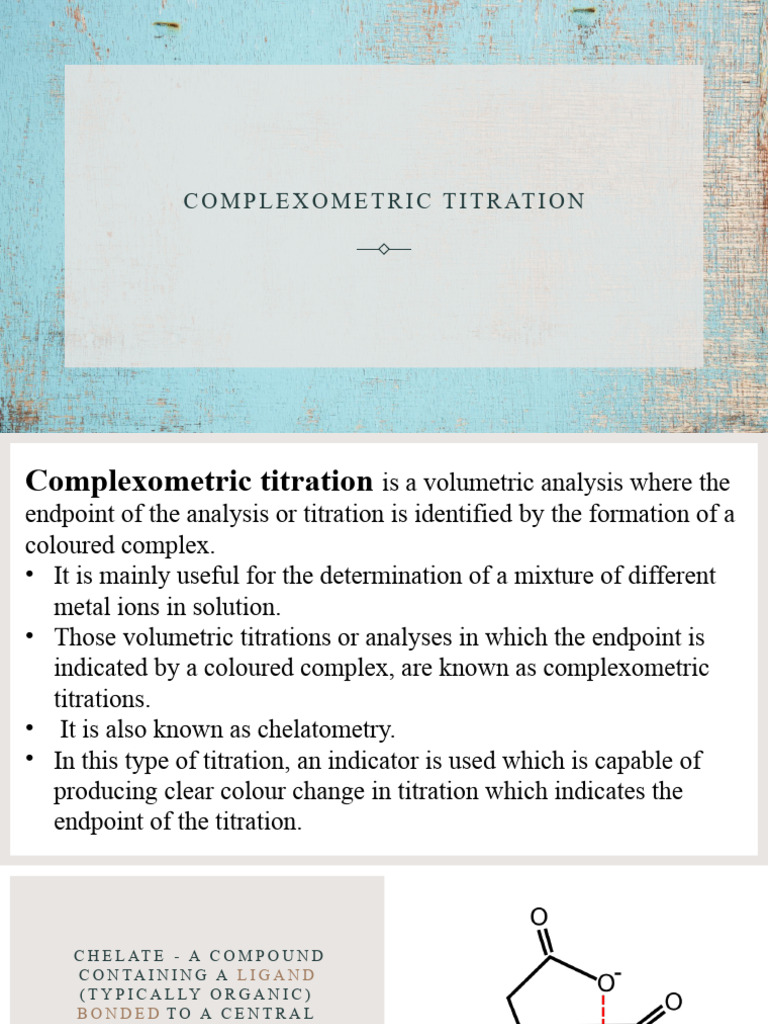 Complexometric-Titrations | PDF | Chemistry | Titration