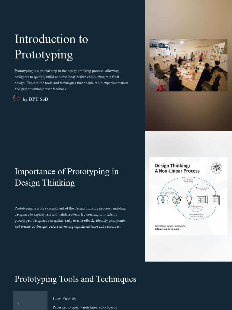 BDes Sem I Design Thinking Unit 4 Introduction To Prototyping | PDF ...
