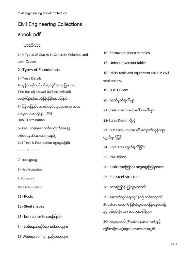 Civil Engineering Know Collection | PDF