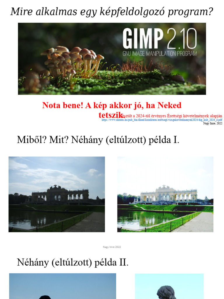 GIMP Bemutató | PDF