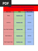 Reps Haul Spreadsheet | PDF | Renminbi | Fashion