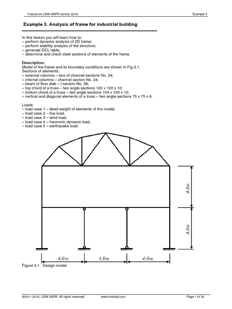 Example 3 Eng | PDF | Truss | Deformation (Engineering)