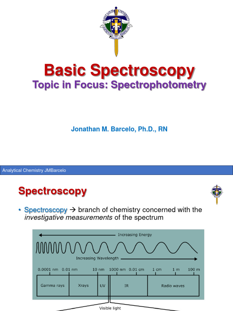 Basic Spectrophotometry-Analytical Chemistry | PDF | Spectrophotometry ...